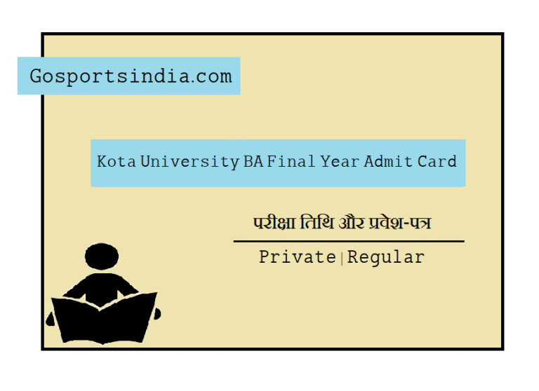 UOK BA Final Year Admit Card 2023 | Kota University Exam Date